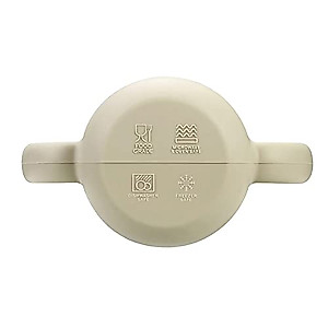 PandaEar 100% Tiny Silicone Drinking Training Cup with Straw for Baby and Toddler (White)