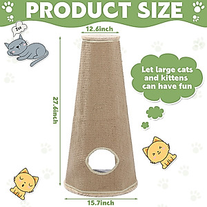 ROYALAY Tall Cat Scratching Posts for Indoor Cats, Premium Sisal Rope Scratch Posts for Kitten and Adult Cats, Scratcher Post Tree Kitten Interactive Toy to Protect Your Furniture for Cats at All Ages
