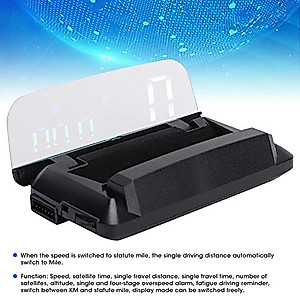 Vifemify Car GPS 5inch Smart Computer Fatigue Driving Warning Alarm Multi‑Functional Digital Meter Car Smart Computer