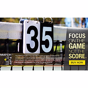 Match Tuff EZ Score (0-6) | Portable Tennis Score Keeper | EZ-FLIP | Outdoor/Indoor