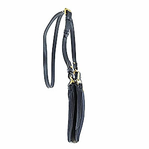 Prada Tessuto Nylon Blue Double Zip Calf Leather Crossbody Bag 1BH046