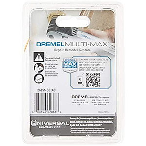 Dremel MM501 1/16-Inch Oscillating Multitool Blade for Grout Removal, Fast Cutting Carbide Accessory - Universal Quick- Fit Interface Fits Bosch, Makita, Milwaukee, and Rockwell