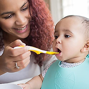 Dr. Brown's Baby Bib with Adjustable Collar and Fox Design, 100% Silicone & Waterproof, Teal/Purple, 2-Pack