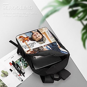 Custom Personalized Backpack Customize Image Photo Text Name Logo Laptop Bag Causul Daypack (3 Photos)