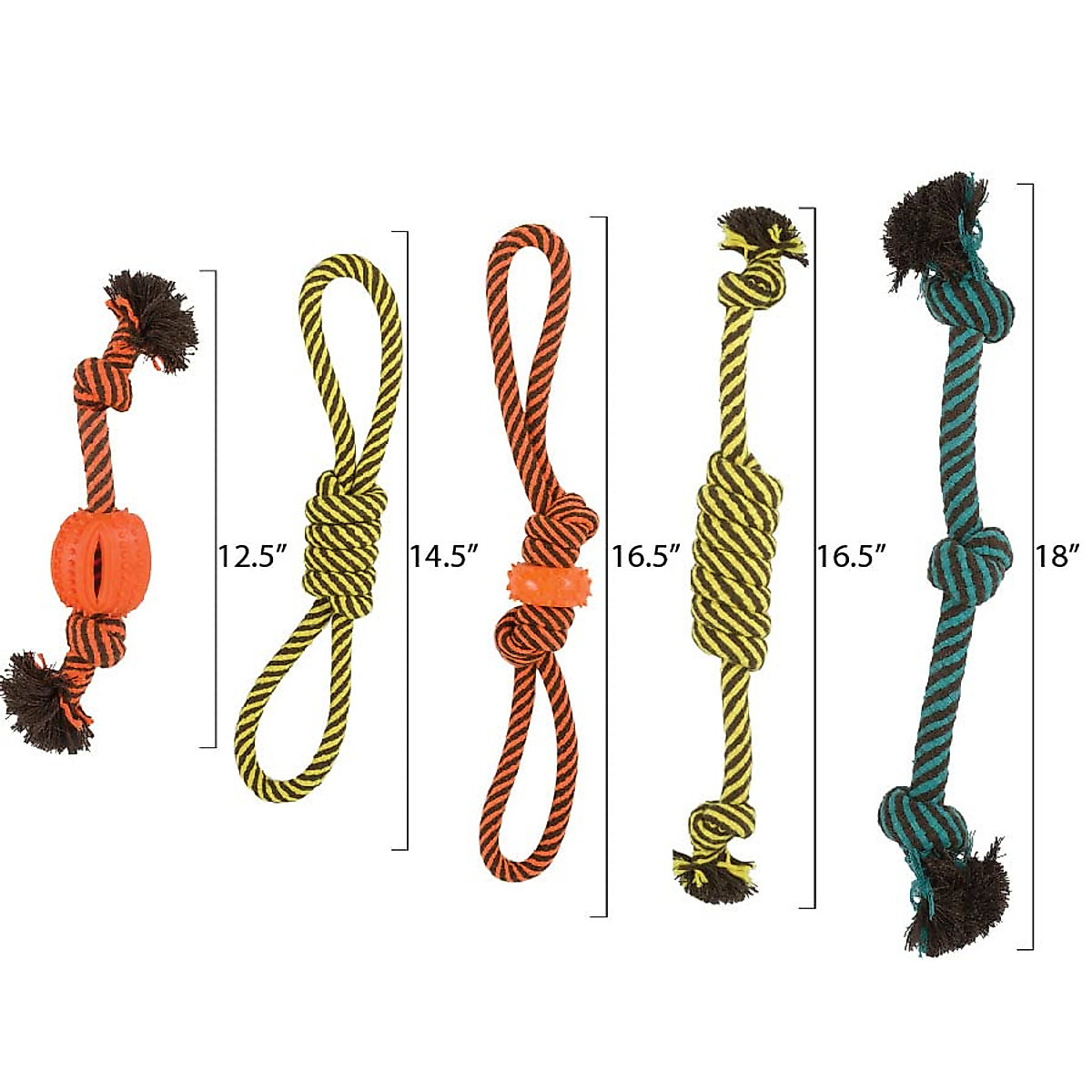 ALLUM Interactive Dog Toy Bundle – Durable Dog Chew Toys for Puppies, Medium & Large Breeds, Tug of War Dog Toys, Teething Toys for Puppies – Enrichment Dog Toys for Aggressive Chewers