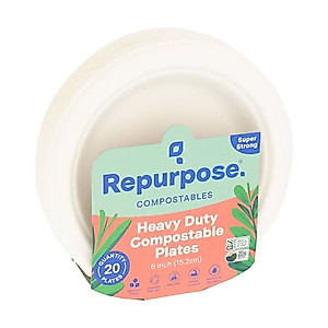 Repurpose, 6" Eco-Dessert Plates, 20 Count