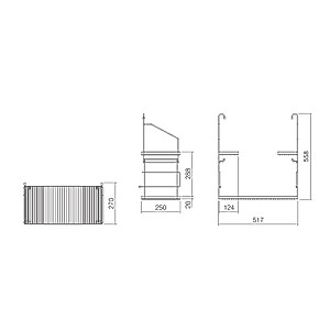 Alape Utensilo Bucket Utility Sink Shelf and Storage Caddy Matte Black