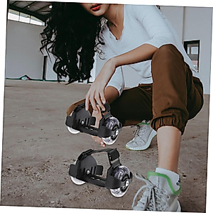 ABOOFAN Heel Skating Rollers Ws s Two Wheels Rollers