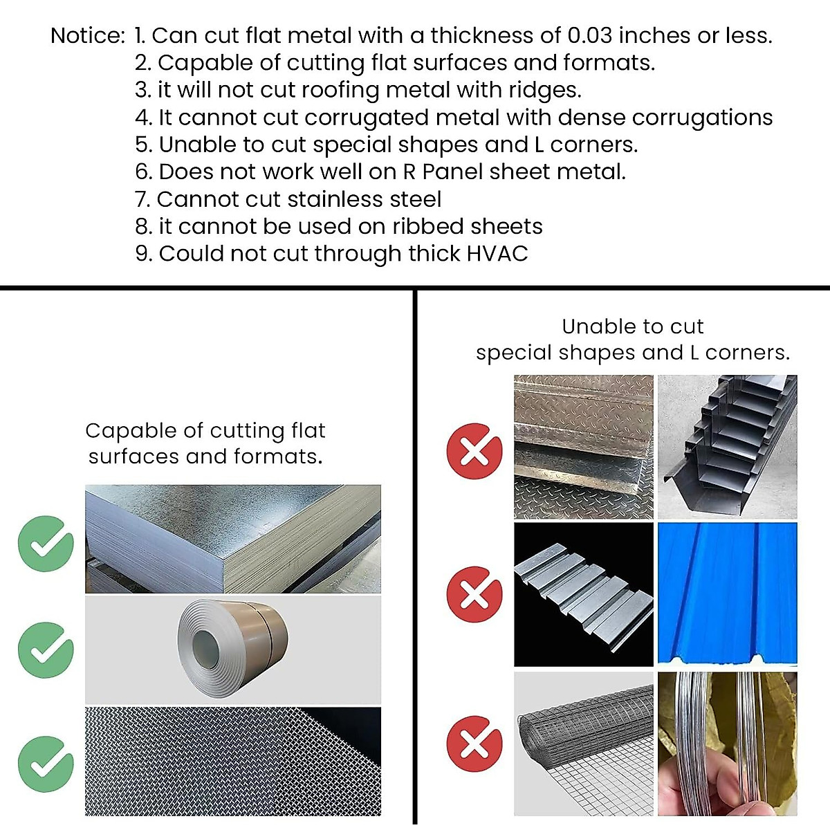 Jikbeed Metal Nibbler Drill Attachment - Electric Drill Shears Attachment Cutter Nibbler, Sheet Metal Cutter Tool Adapter, Specifically Designed for Cutting Flat Metal Sheets of 21 Gauge and Below