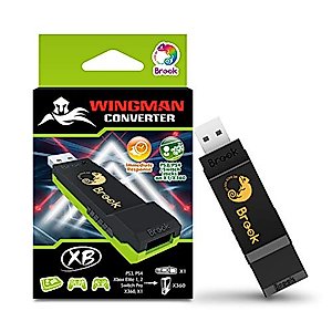 Brook Wingman XB Converter - Support Xbox Series X/S/One/360, PS5/PS4/PS3, Xbox Elite 1/2, Switch Pro Controllers on Xbox Series X/S/One/360 Consoles, Consoles Adapter, Support Turbo and Remap