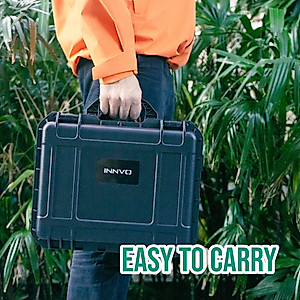 INNVO DJI Mini 4K Waterproof Case Hard Carrying Case Compatible with DJI Mini 2 & Mini 2SE Drone and Fly More Combo Set Black