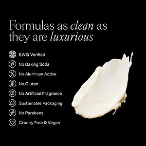 Each & Every All Natural Deodorant for Women & Men - Sensitive Skin, Vegan, Baking Soda & Aluminum-Free Deodorant - Clean Long Lasting Odor Control - Cedar & Vanilla Natural Fragrance (2.5oz, 2pk)