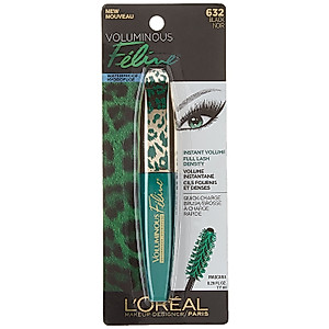 L'Oreal Paris Voluminous Feline Waterproof Mascara, Black, 1 Tube