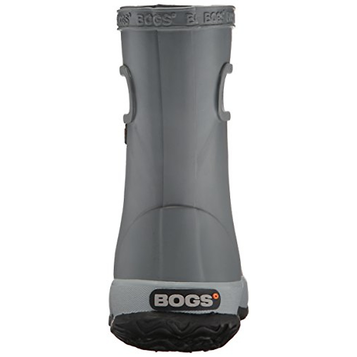 Bogs Kids' Skipper Waterproof Rubber Rain Boot for Boys and Girls,Solid Gray,13 M US Little Kid