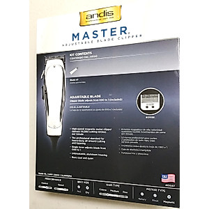 Andis Lightweight Professional Clippers, with Unbreakable Aluminum Housing with Quiet Cool Operation, BONUS FREE Cube Hard Travel Case Included