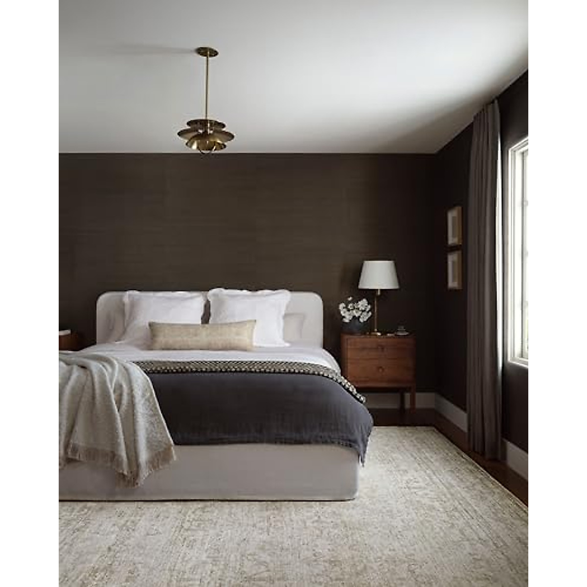 Loloi Amber Lewis x Honora Ivory/Natural 6'-7" x 9'-2" Area Rug