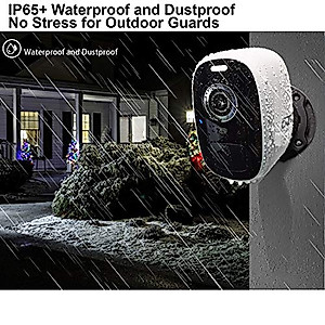DCT Wireless WiFi Security Camera for Outdoor/Home Battery Powered, 2K Video/Color Night Vision/AI Motion Detection, Siren Alarm and Spotlight, 2-Way Audio, Waterproof, SD/Cloud