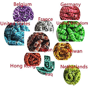 ZBOYZ 2023 Pigeon Ring/Dove Rings Multicolor Aluminium Pigeon Leg Rings Dove Leg Rings Identify Bands Plastic with 100 AU Training Identify Birds Foot Ring, Quality Durable Bird Toys (AU, Blue)