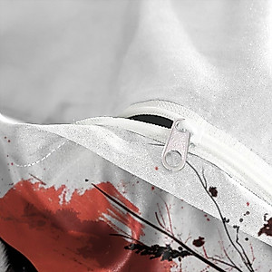 ERGTT Deer Comforter Covers Quilt Cover Duvet Cover for Boys Girls 3D Printed Animals Soft Microfiber Bedding Set with Zipper Closure with Pillow Cases 3 Pieces Queen（228x228cm）