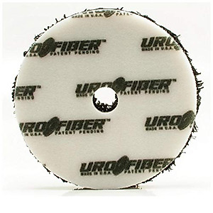 Buff and Shine URO-Fiber Microfiber Pad for Car Compounding, Cutting, Buffing, Waxing, and Polishing - Compatible with Long-Throw, High-Action, Dual-Action, and Random Orbital Polisher - 6 in (1 Pad)
