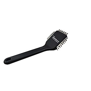 FryOilSaver Co. 90052 Panini Grill Brush - Commercial Electric Grill Stiff Bristle Brush - Stainless Steel Bristles with Hard Plastic Handle - 3 Different Scraper Heads - Heavy Duty Small Grill Brush