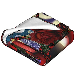 Ennankob Christmas Throw Blankets Soft Warm Micro Fleece Blanket Novelty Home and Collectible Holidays Party All Seasons for Kids Aldults 50''X40'', Black 4