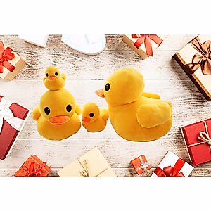 Bansusu 30CM Plush Yellow Duck Soft Stuffed Animal Toy Sofa Decoration for Kids Birthday