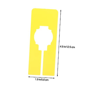 GREENADSCAPE 10pcs Clothes Divider Clothing Rack Size Divider Closet Separators Label Wardrobe Closet Clothes Rack Weekly Clothes Organizer for Hanger Dividers Yellow Plastic