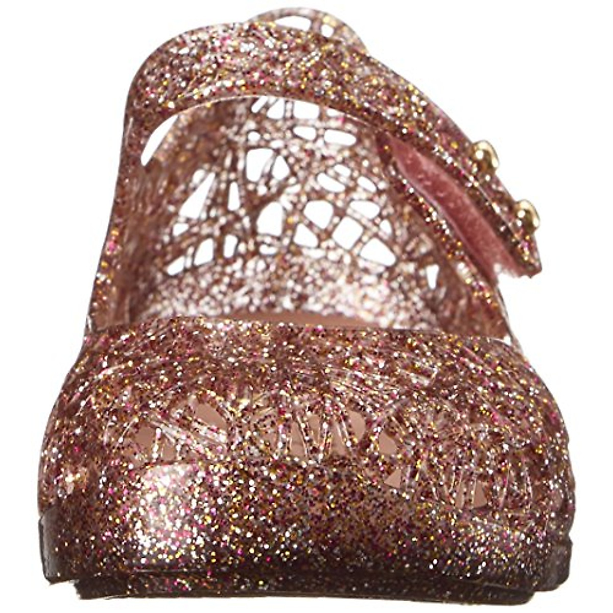 Mini Melissa Campana Zig Zag VI SP BB Mary Jane Shoe (Toddler), Mixed Pink Glitter, 5 M US Toddler