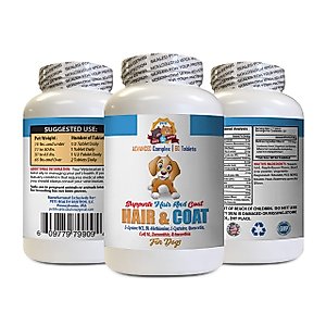 Skin Itch Relief for Dogs - Dog Hair and Coat Health - Skin Itch Relief - Nail Health - Vitamin c for Dogs chewable - 1 Bottle (60 Tablets)
