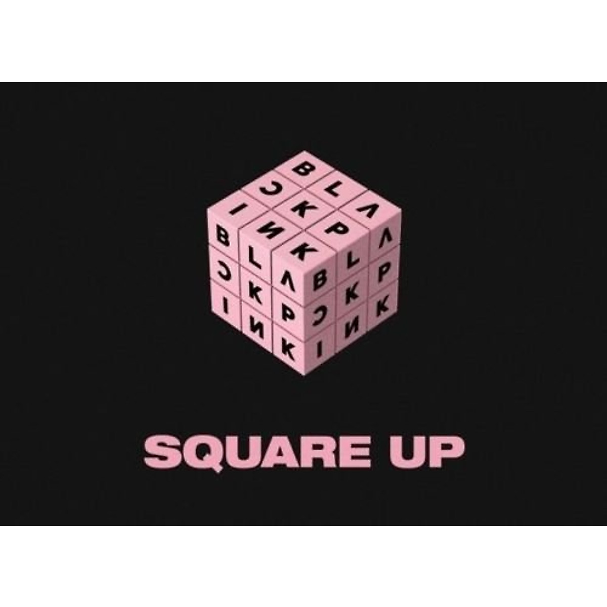 BLACKPINK - [Square Up] 1st Mini Album Pink Ver CD+Booklet+PhotoCard+SelfieCard+Lennticular Lyrics+Postcard K-POP Sealed