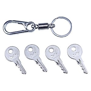 ZTUOAUMA 4X RV Keys CH751 for RV Compartments Campers Cabinet Door Hatch Locks Carts T-Handles Pickup Shells Tool Boxes Trash Laundry Chutes Sprinkler Controllers