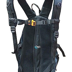 Amlrt 2 Packs Backpack Chest Strap- Nylon -Suitable for Webbing on The Backpack up to 25MM(Grey)