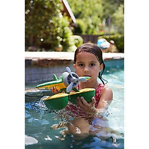 Green Toys Seaplane in Green Color - BPA Free, Phthalate Free Floatplane for Improving Pincers Grip. Toys and Games ,9 x 9.5 x 6 inches