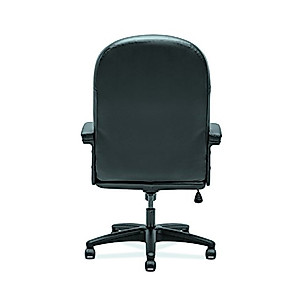 HON HON2095HPWST11T Pillow-Soft Executive High-Back Leather Computer Chair for Office Desk, Black (H2095), SofThread