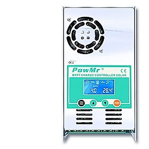 60A Solar Controller MPPT Charge Controller 60 amp 48V 36V 24V 12V Auto - Max 160VDC Input LCD Backlight Solar Charge for Vented Sealed Gel NiCd Lithium Battery
