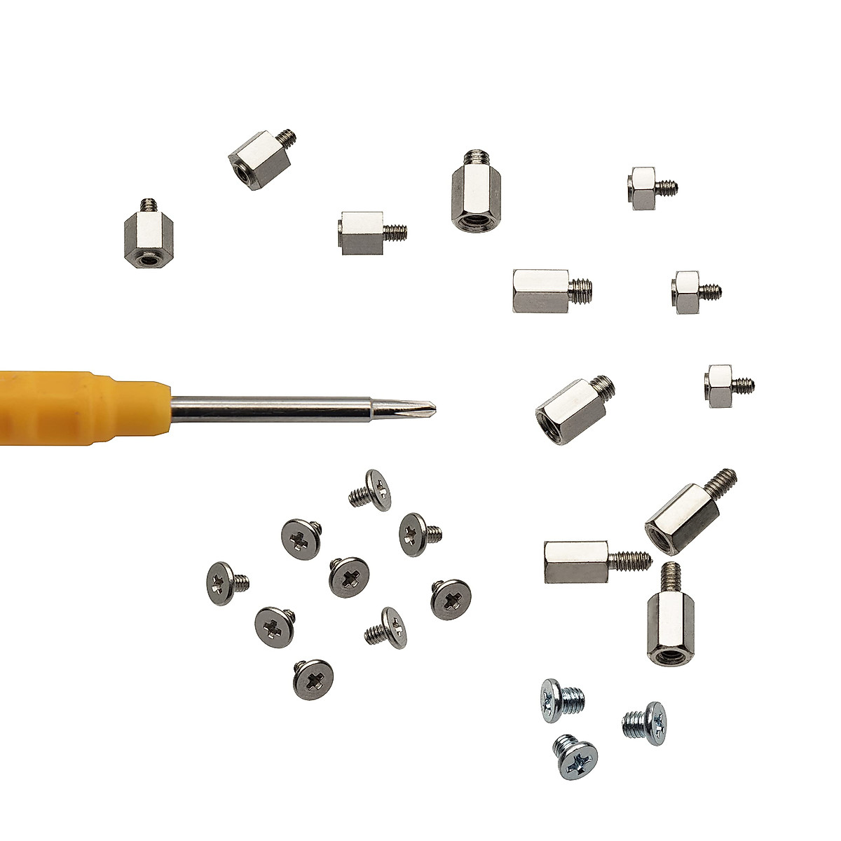 HXHLWN m.2 Screw kit M2 2280 SSD Screws kit pcie nvme mounting Laptop M.2 Screw for Asus Gigabyte ASRock Msi Motherboards, 25pcs