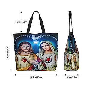 Our Lady of Guadalupe Virgin Mary tote bag shopping bag shoulder bag shoulder bag shopping, work, groceries, gym