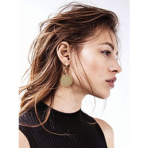 Simple Gold Dangle Earrings Boho Drop Earrings for Women