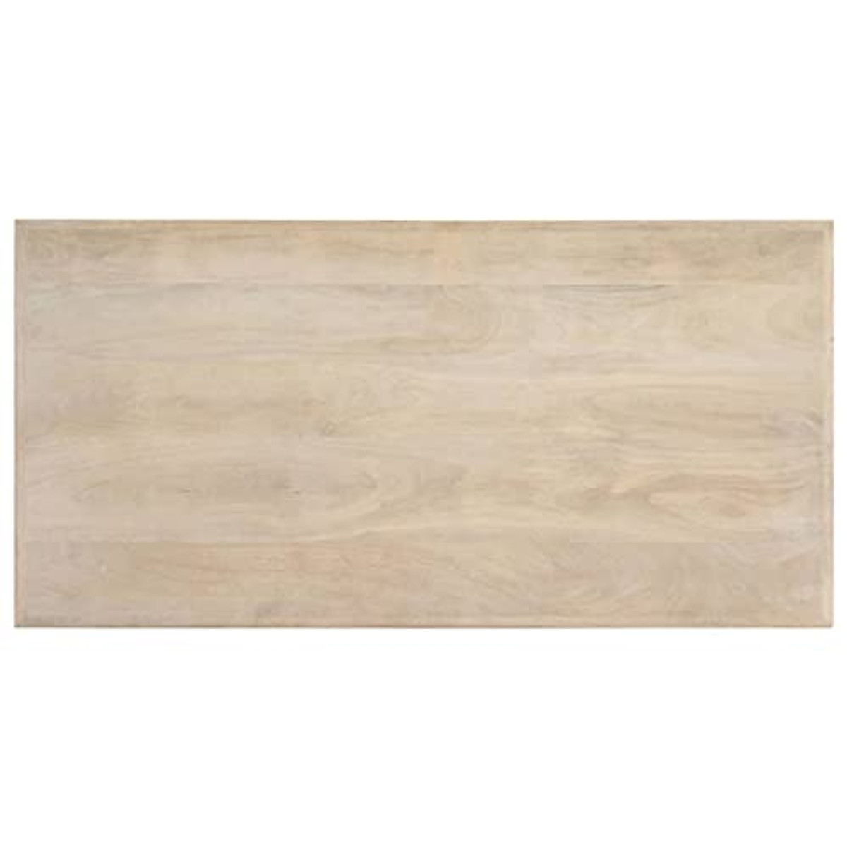 YPWRENH Cocktail Table Snack Table Dining Table White 47.2"x23.6"x29.5" Solid Mango Wood for Dining Room, Kitchen or Living Room