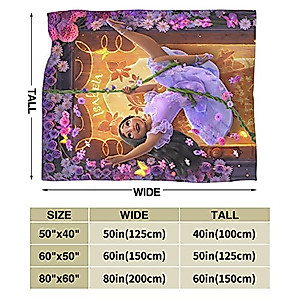 Abyx Fleece Blanket Throw Cute Lightweight Super Soft Cozy Sofa Bed Blankets Microfiber Throws for All Seasons 50''x40'' (ERSFV58-{id})
