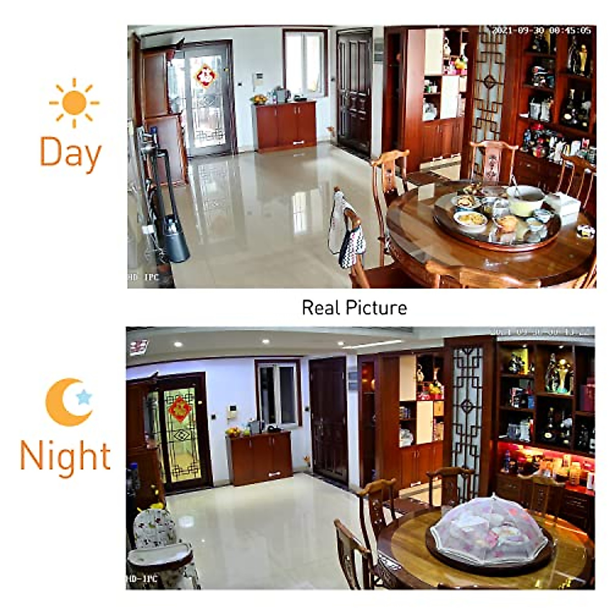 REVODATA 5MP POE IP Camera,UltraHD Mini Security Camera Outdoor, IP65 Waterproof, 10M IR Night Vision, 3.6mm Lens, Motion Detection,Smart Phone/PC App (I704-P)