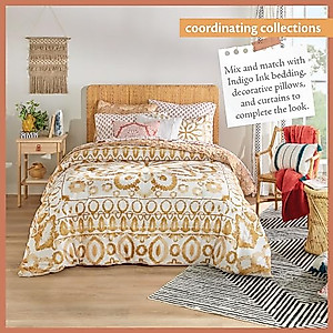 Indigo Ink - Washable Area Rug, Stain Resistant, Easy to Clean, Black/White Geometric Boho Decor, Dorm Room Essentials, for Living Room, Bedroom, Office (2' x 3', Panther Collection)