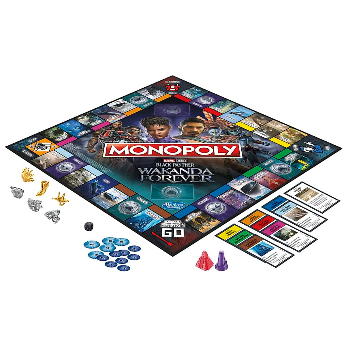 Hasbro Gaming Monopoly: Marvel Studios' Black Panther: Wakanda Forever Edition Board Game for Families and Kids Ages 8+, Game for 2-6 Players