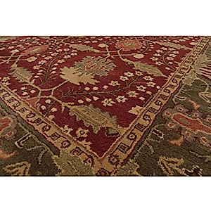 Natural Weave Old Hand Made Morgan Floral Traditional Persian Oriental Woolen Area Rugs (8x10 ft)