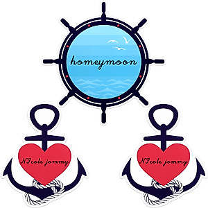3 Pcs Cruise Door Decorations Magnetic Cruise Door Magnet Anchor Carnival Cruise Door Magnet Caribbean Magnet Nautical Magnetic Funny Decorations for Cruise Ship Party
