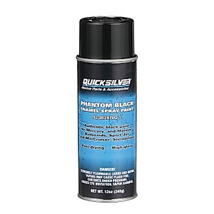Quicksilver 802878Q1 Phantom Black - Gloss Enamel Spray Paint