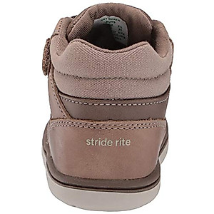 Stride Rite Boys SRT Ryker Sneaker, Greige, 4 Wide Infant
