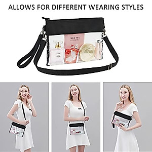 Clear Crossbody Purse Bag - PGA,NCAA Stadium Approved Clear Tote Bag