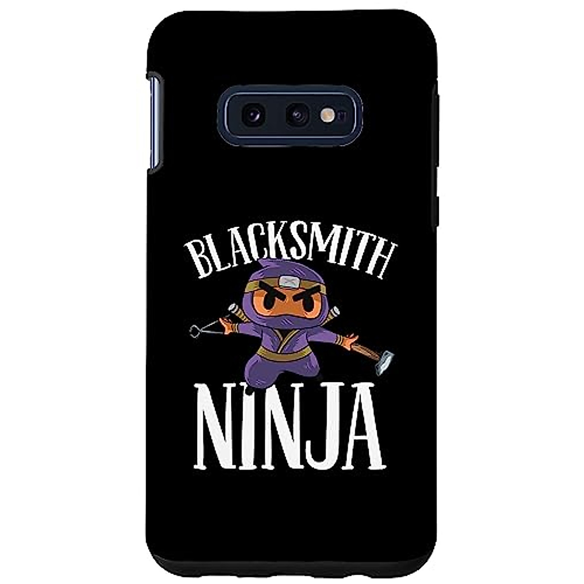 Galaxy S10e Forging Hammer Forge Cute Kids Blacksmith Ninja Case